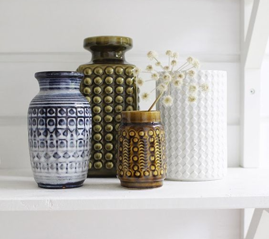 The 70's ceramics are back – but in a new outfit. - Estuco Interiors
